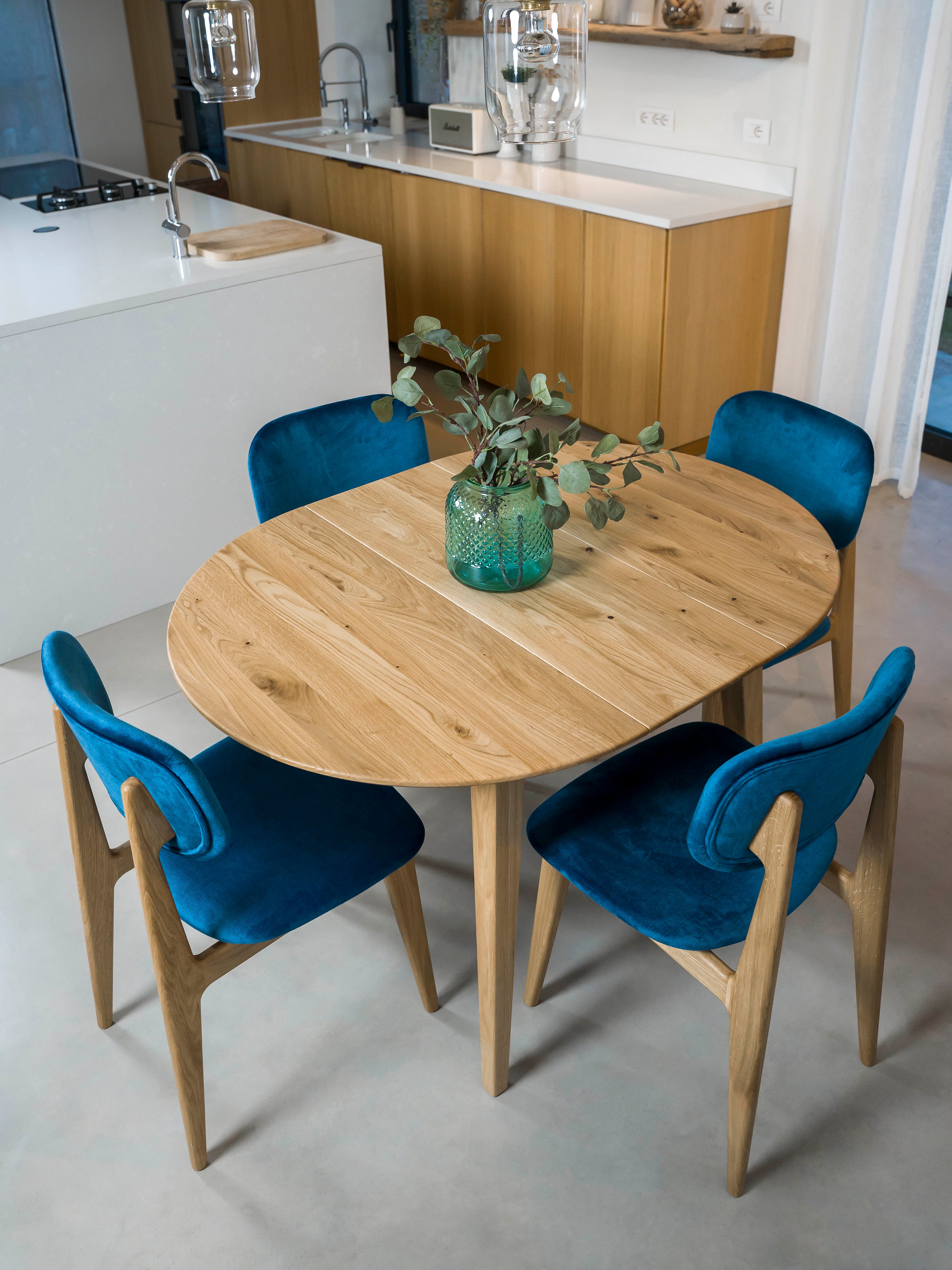 Tavolo da pranzo allungabile in rovere naturale Sun, varie misure – Avaredo